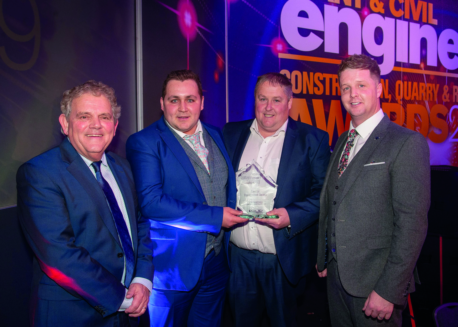 Special Recognition Award: Jim Campbell of Campbell Contracts. L-R ...