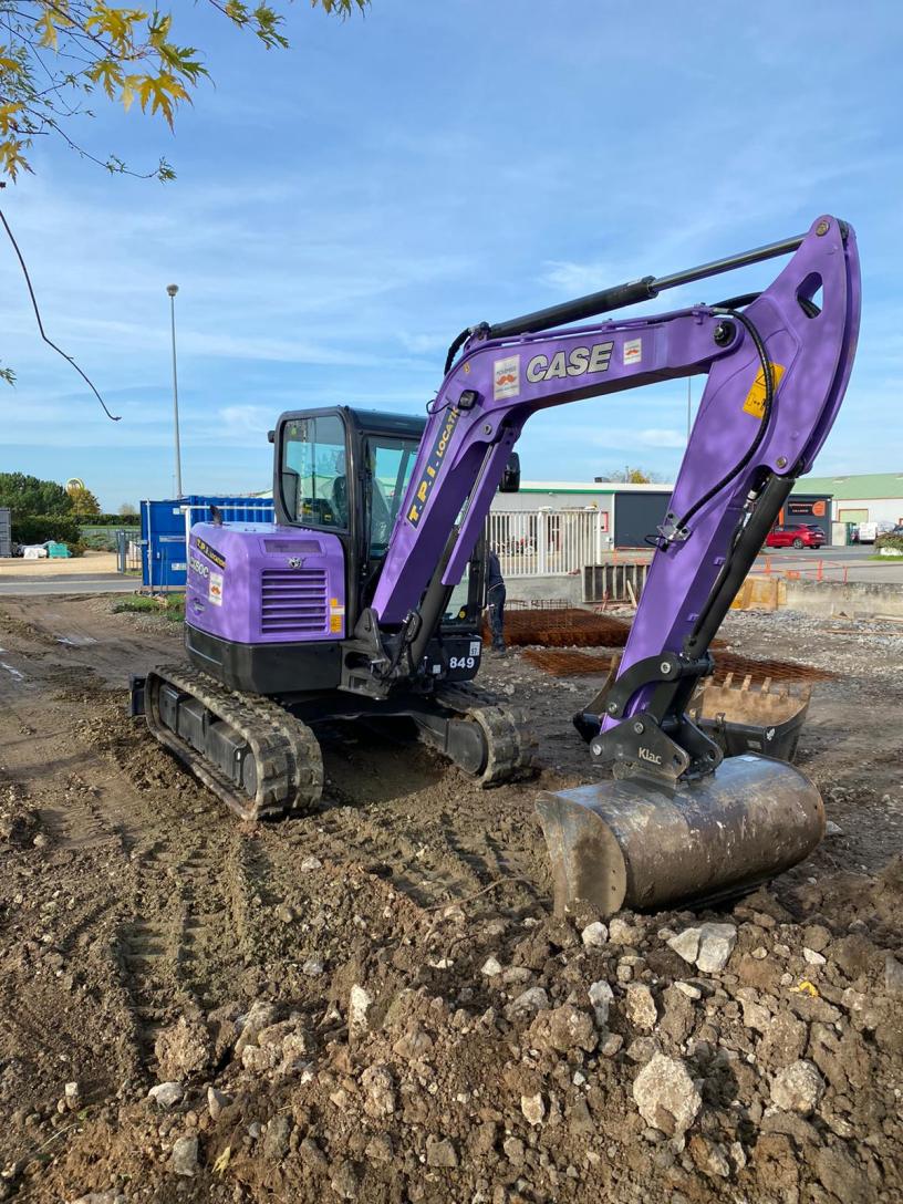 The CASE CX60C: the mini excavator at the heart of fighting cancer