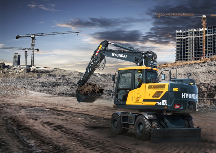 Hyundai Launches New A-Series Wheeled Excavators