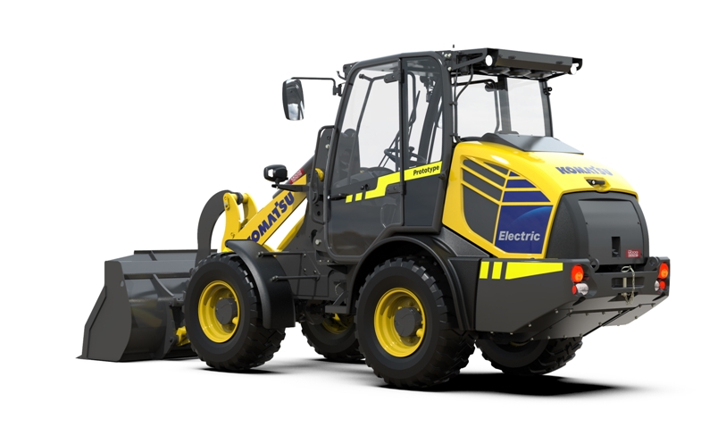 Komatsu Rolls-Out All-Electric Wheel Loader Prototype