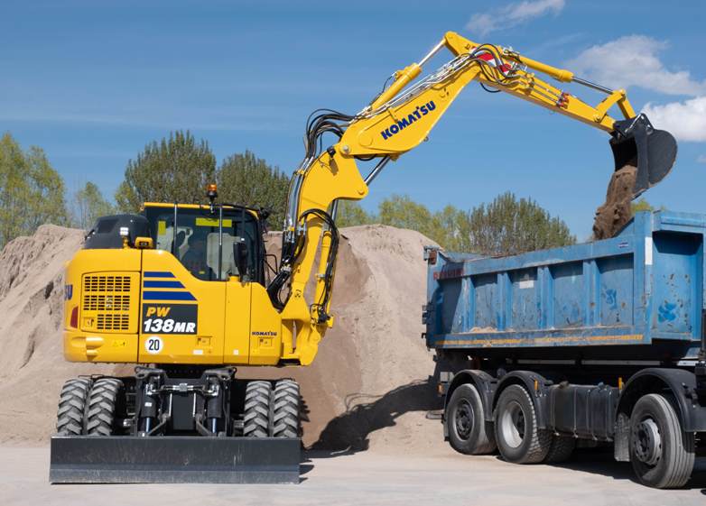 New Komatsu Wheeled Excavator Arrives