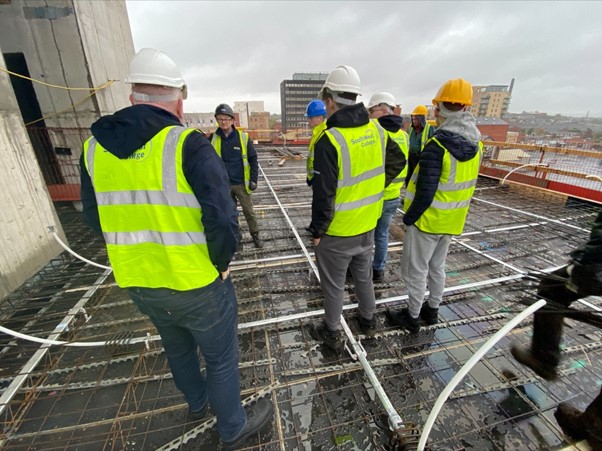 Site-seeing construction students from South West College