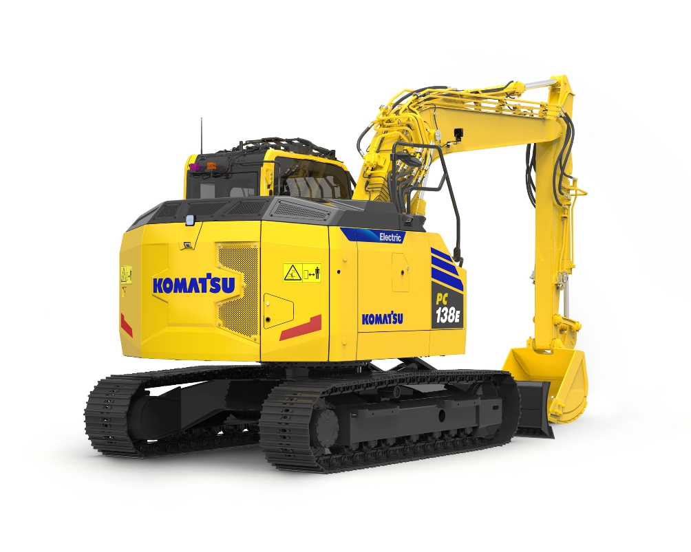 New Komatsu All-Electric Excavator Set to Debut in European Markets