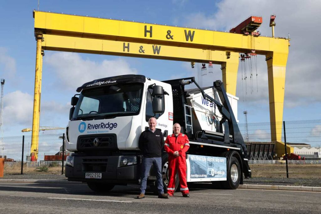 RiverRidge Sees First Fully Electric Skip Lift Vehicle in Northern Ireland