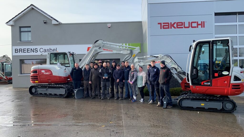 Breens Farm Machinery Named Takeuchi Dealer of the Year
